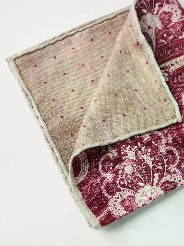 Brunello Cucinelli Double-face Pocket Square