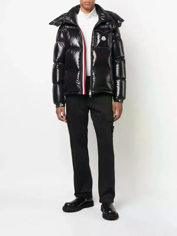 Moncler High-shine Padded Jacket - Black
