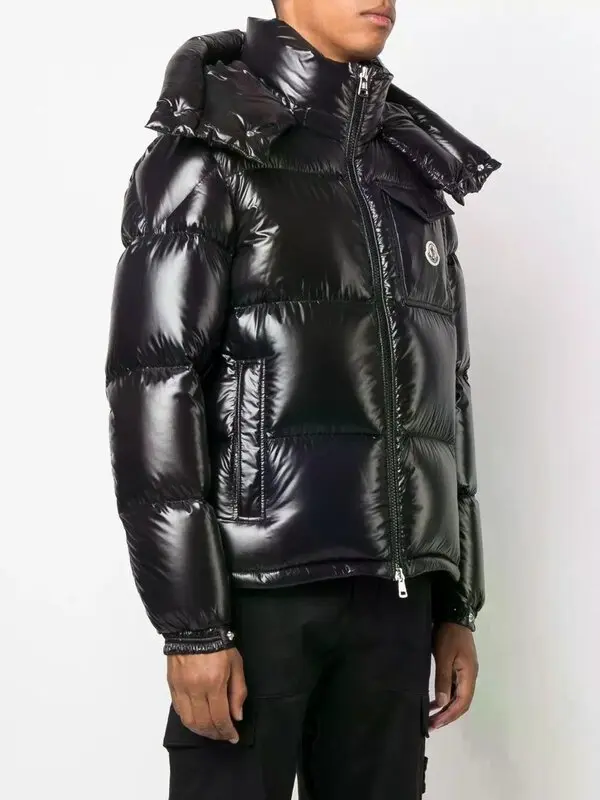 Moncler High-shine Padded Jacket - Black