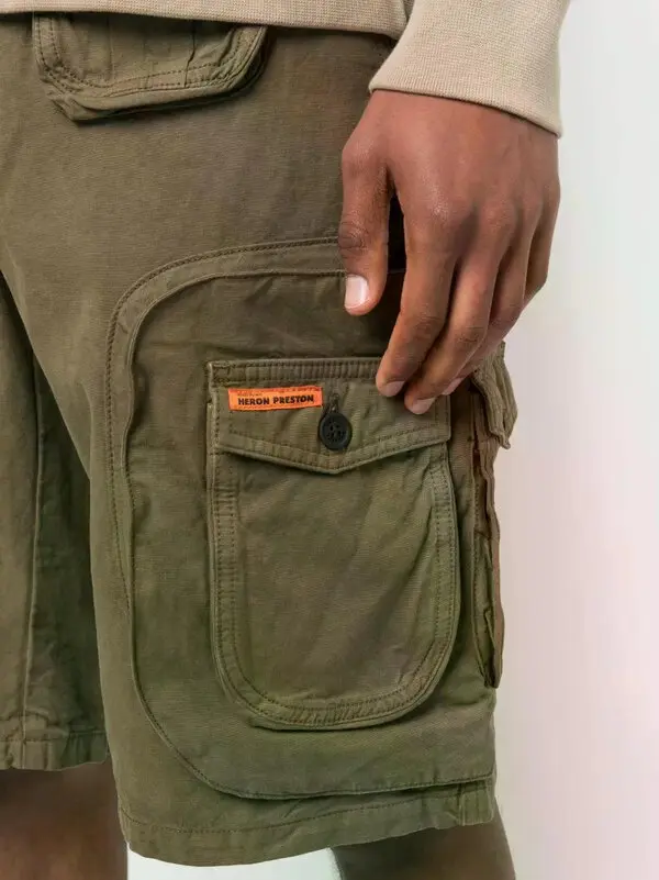 Heron Preston Logo-patch Cargo Shorts