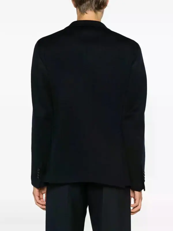 Tagliatore Single-breasted Jersey Blazer - Blue
