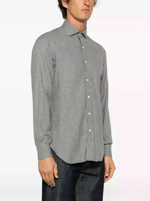 BARBA NAPOLI Check-print Cotton Shirt
