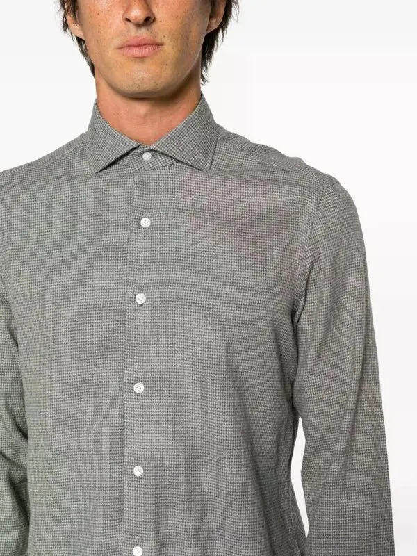 BARBA NAPOLI Check-print Cotton Shirt