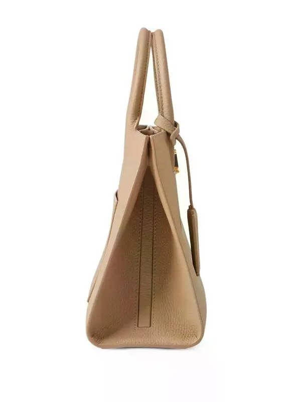 Burberry Frances Leather Tote Bag - Neutrals