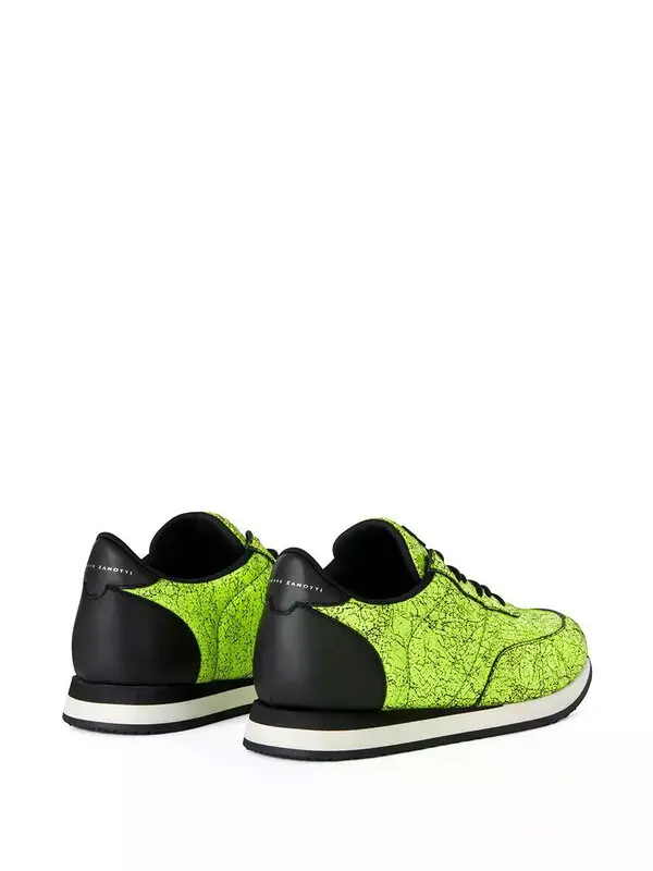 GIUSEPPE ZANOTTI Jimi Running Lace-up Sneakers - Yellow