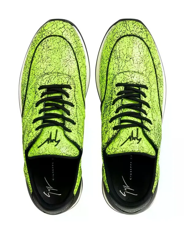GIUSEPPE ZANOTTI Jimi Running Lace-up Sneakers - Yellow