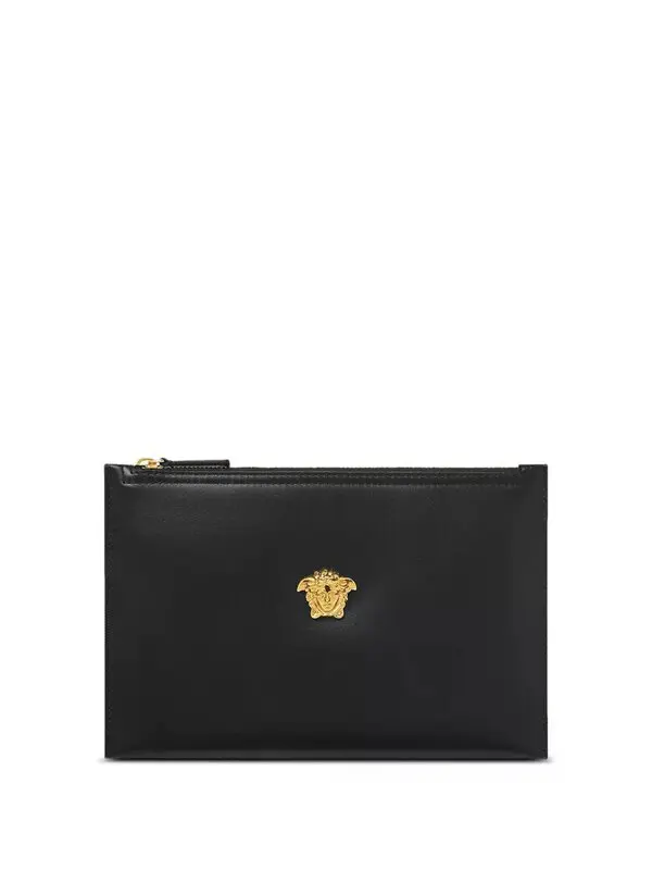 Versace La Medusa Leather Clutch Bag