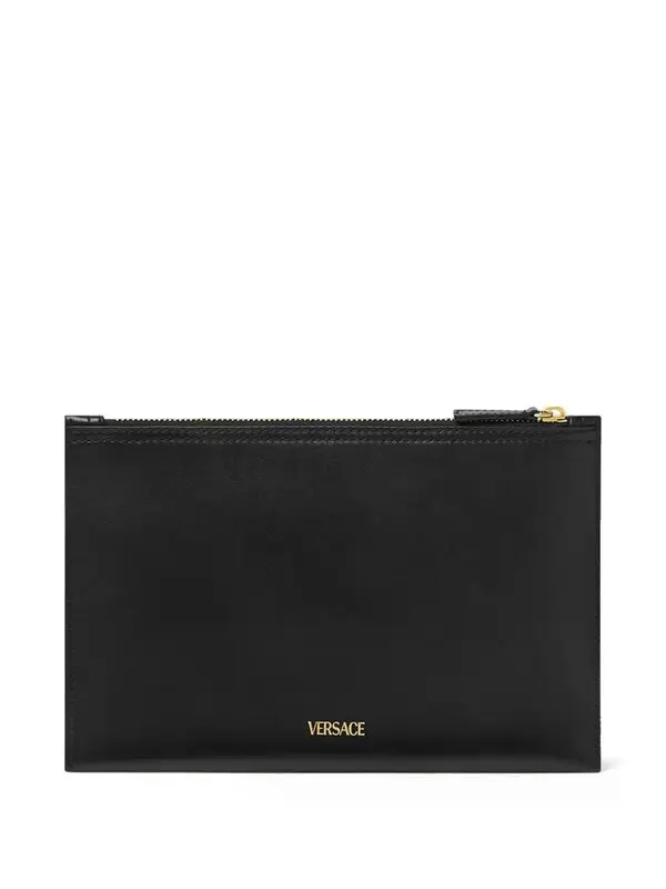 Versace La Medusa Leather Clutch Bag