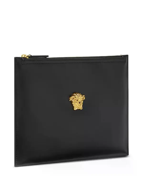 Versace La Medusa Leather Clutch Bag