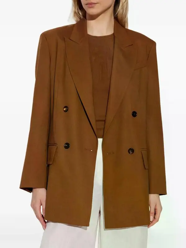 Max Mara Double-breasted Blazer - Brown