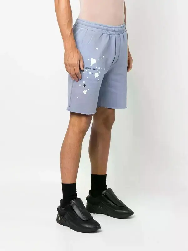 Helmut Lang Embroidered-logo Track Shorts