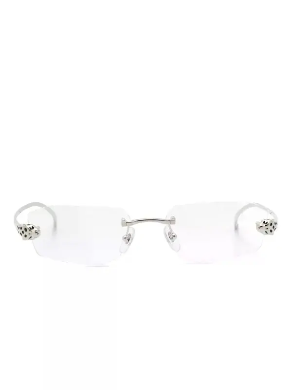 Cartier Panthère De Rimless Eyeglasses - Silver