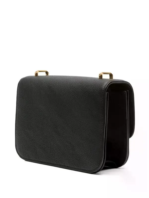 Tory Burch Logo-plaque Leather Crossbody Bag - Black