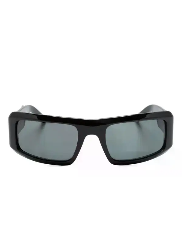 Palm Angels Kerman Rectangle-frame Sunglasses - Black