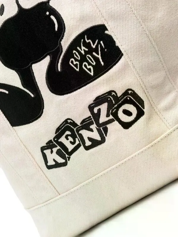 Kenzo Logo-patch Tote Bag