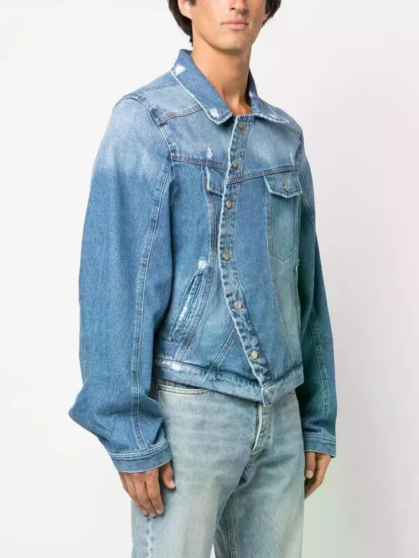 EGONLAB Distressed Denim Jacket