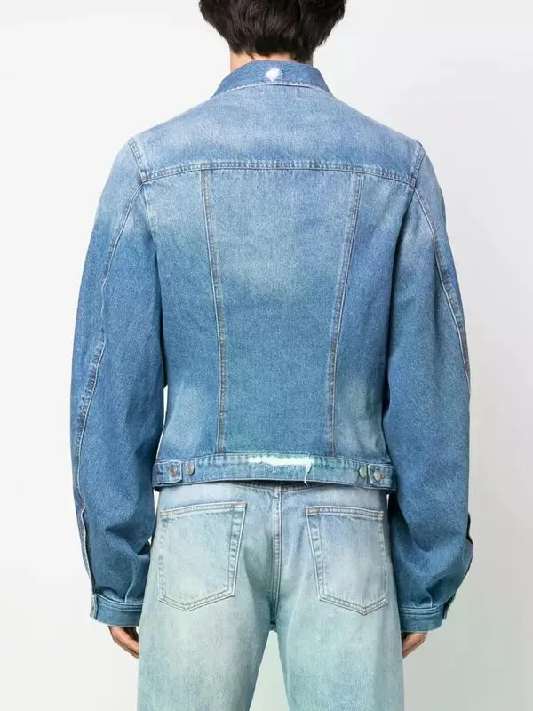 EGONLAB Distressed Denim Jacket