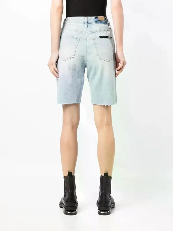 Ksubi Longline Distressed Denim Shorts