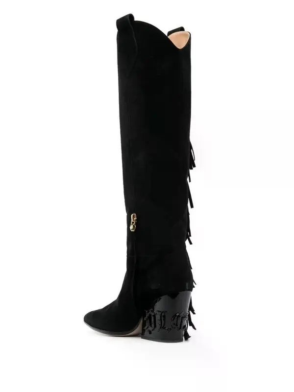 Philipp Plein Calf-leather Cowboy Boots