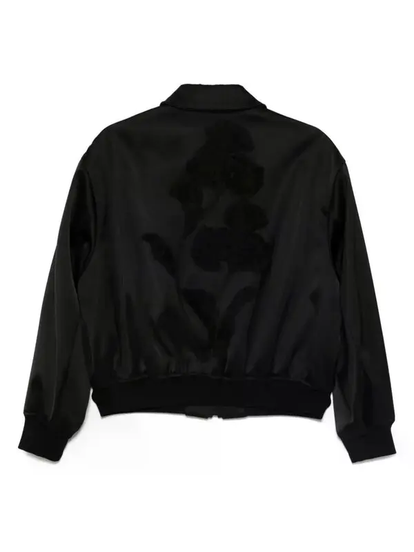 JIL SANDER Duchess-satin Jacket - Black