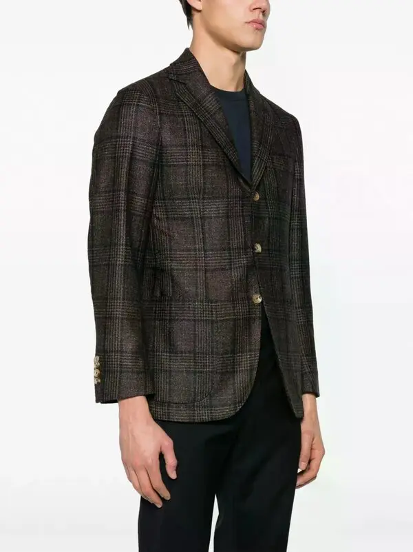 SARTORIO NAPOLI Tartan Pattern Blazer