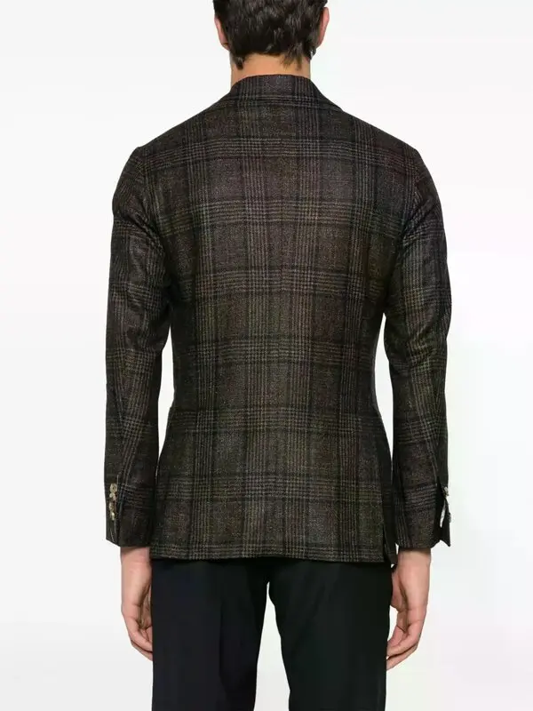 SARTORIO NAPOLI Tartan Pattern Blazer
