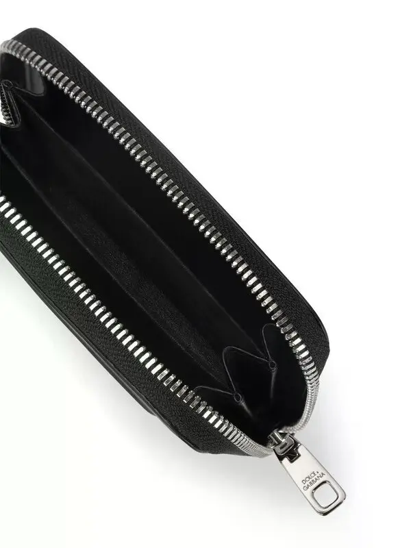 Dolce & Gabbana Logo-embossed Leather Zip-around Wallet