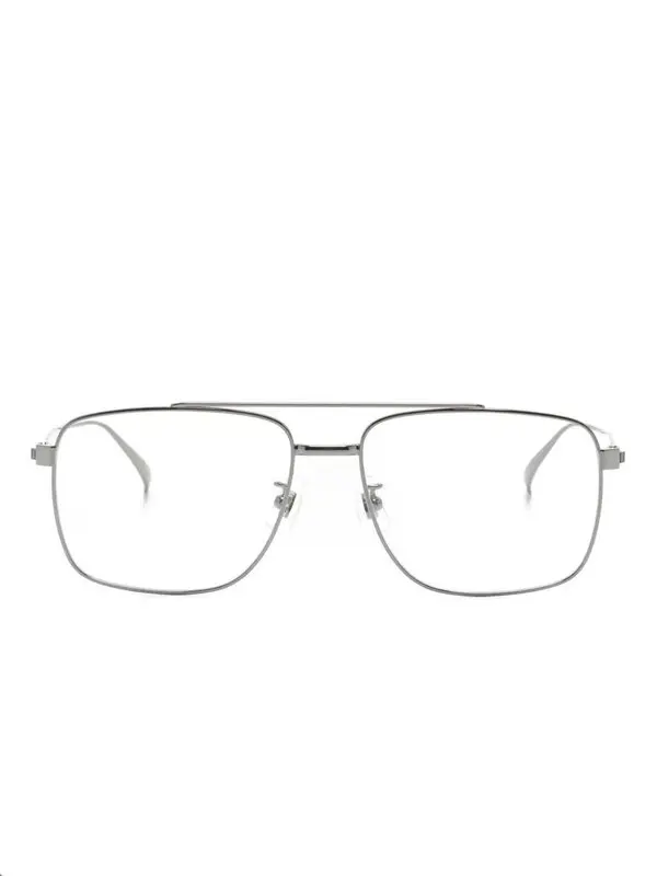Dunhill Pilot-frame Glasses - Silver