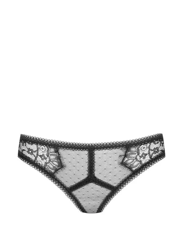 MAISON CLOSE Inspiration Divine Lace Thong - Black