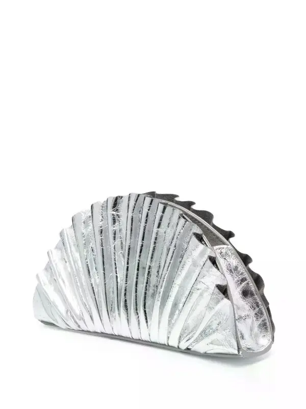 Cult Gaia Nala Mini Clutch Bag - Silver