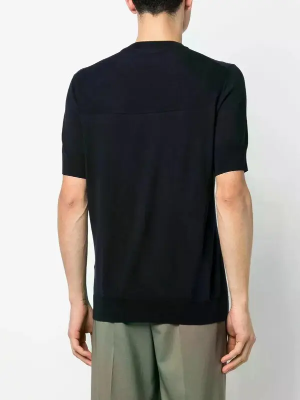 JIL SANDER Wool Short-sleeve T-shirt - Blue