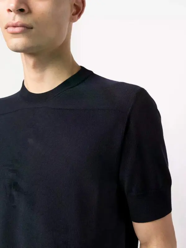 JIL SANDER Wool Short-sleeve T-shirt - Blue