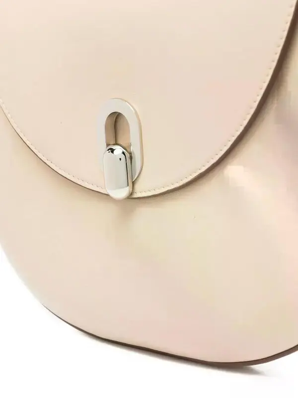 Savette Tondo Leather Shoulder Bag - Neutrals
