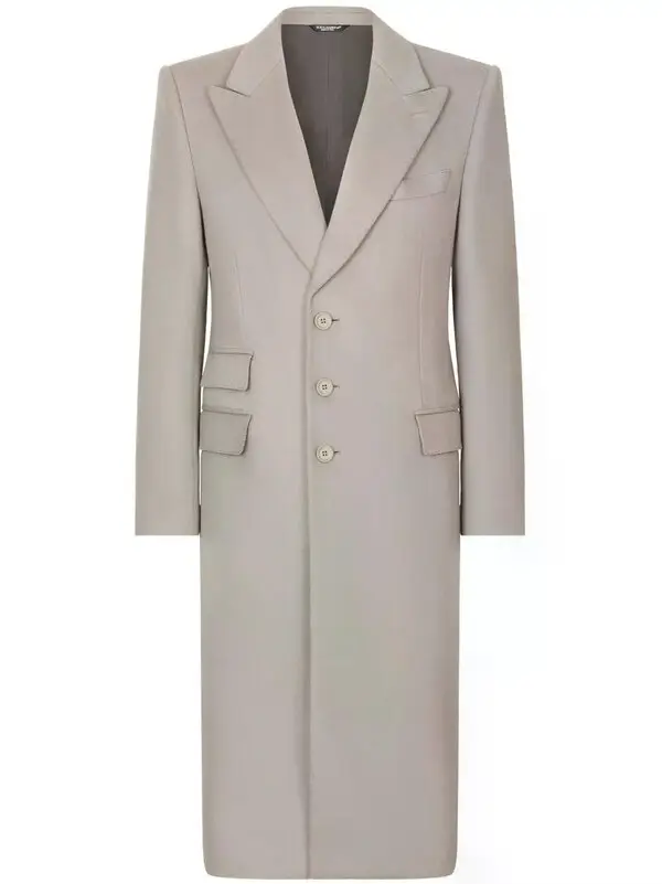 Dolce & Gabbana Single-breasted Cashmere Coat