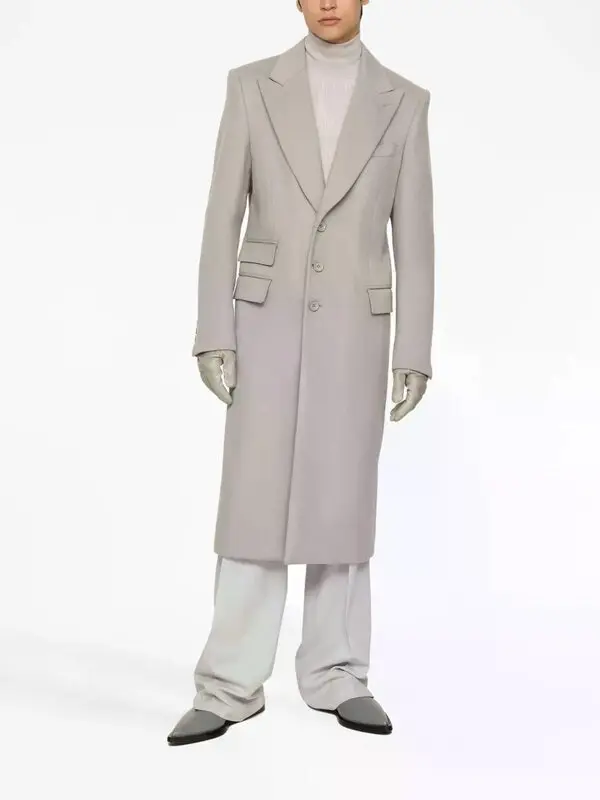 Dolce & Gabbana Single-breasted Cashmere Coat