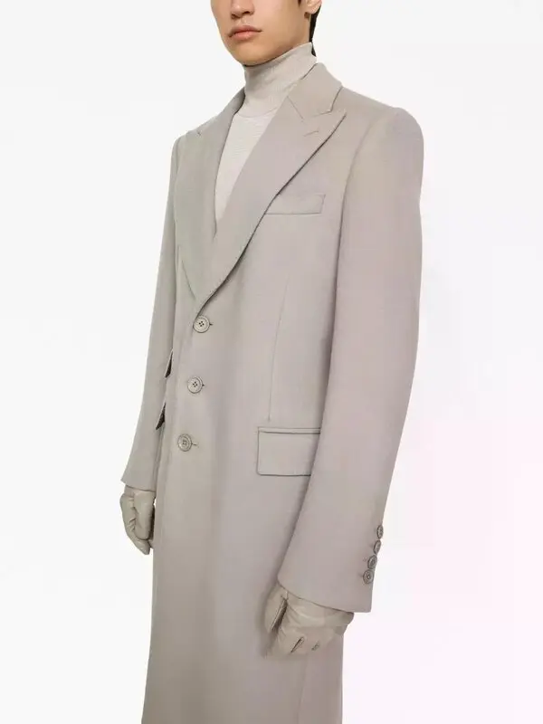 Dolce & Gabbana Single-breasted Cashmere Coat