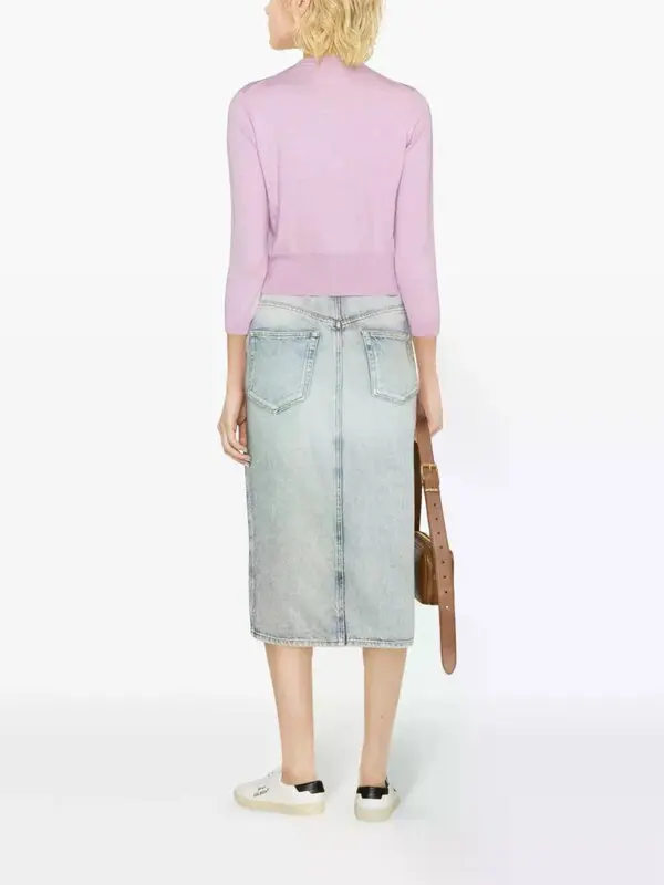 MARANT ETOILE Vandy Midi Denim Skirt