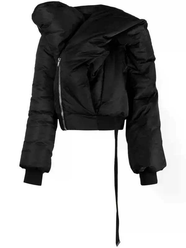 Rick Owens Doll Asymmetric Padded Bomber Jacket