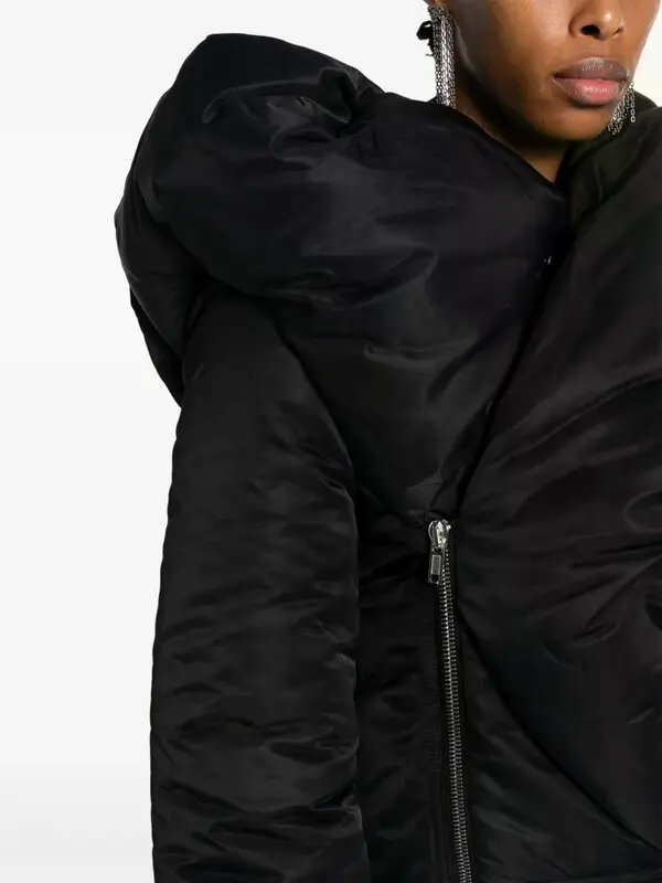 Rick Owens Doll Asymmetric Padded Bomber Jacket