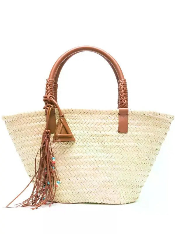 Alanui Icon Palm Leaf Raffia Tote Bag