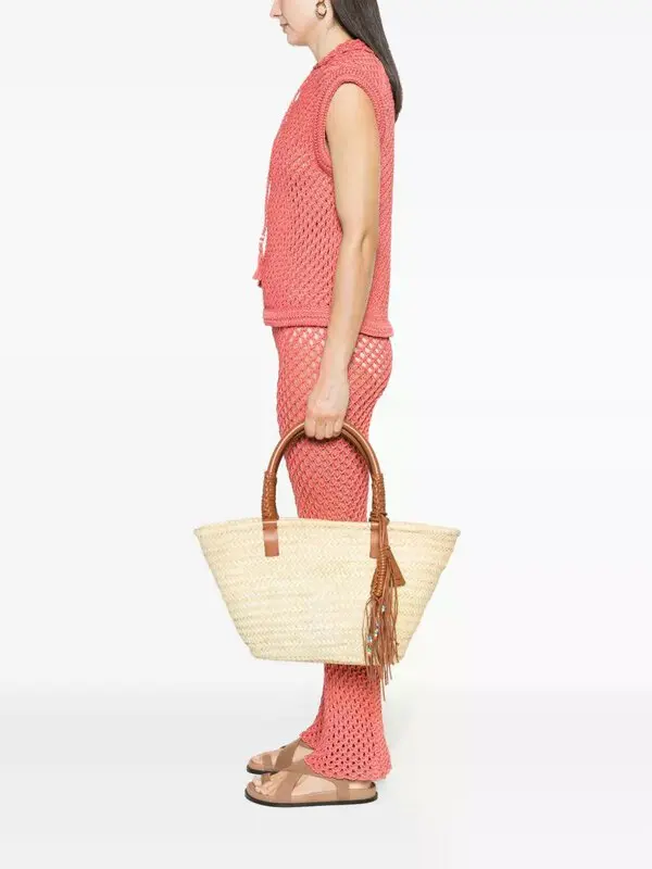 Alanui Icon Palm Leaf Raffia Tote Bag
