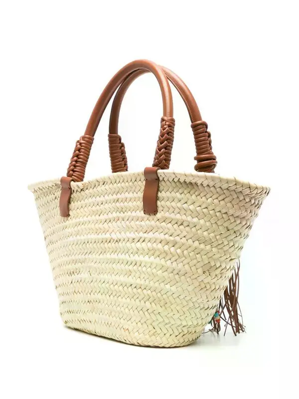Alanui Icon Palm Leaf Raffia Tote Bag