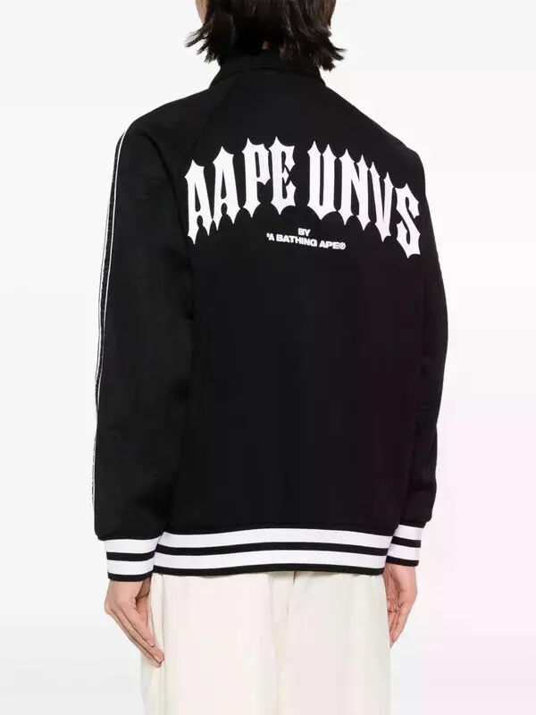 AAPE BY *A BATHING APE Logo-print Striped Bomber Jacket