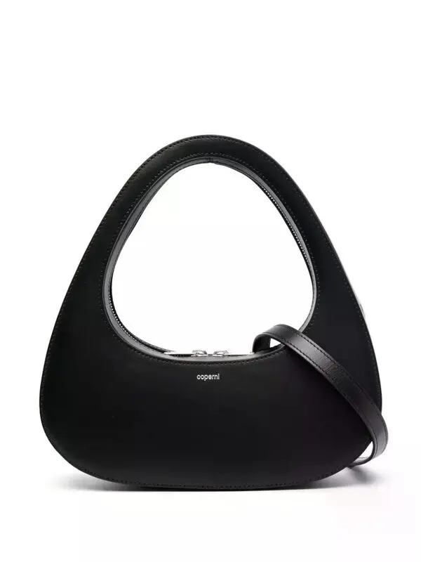 Coperni Swipe Triangular Leather Tote - Black