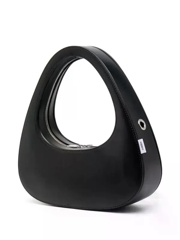 Coperni Swipe Triangular Leather Tote - Black