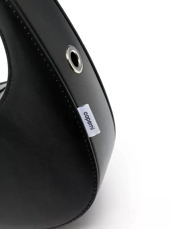 Coperni Swipe Triangular Leather Tote - Black