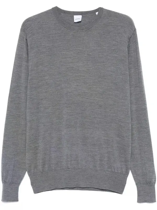 Aspesi Virgin Wool Crew Neck Sweater
