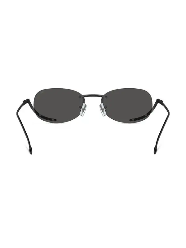 DIESEL® Oval-frame Rimless Sunglasses
