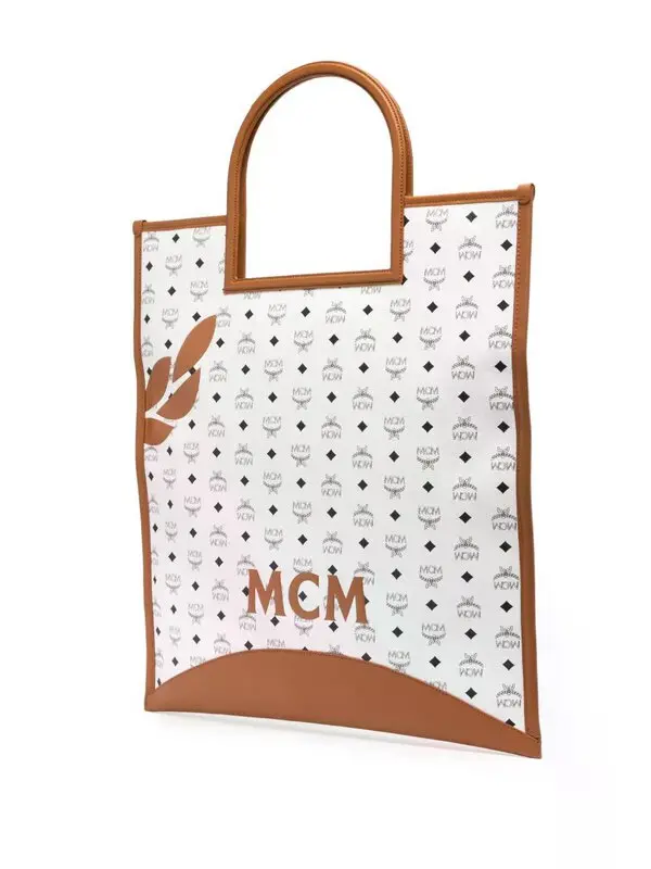 Mcm Extra-large Aren Mega Laurel Visetos Tote Bag