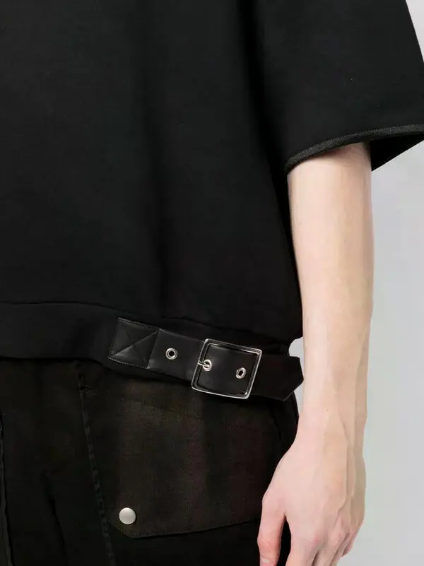Random Identities Buckle-detailed Cotton T-shirt